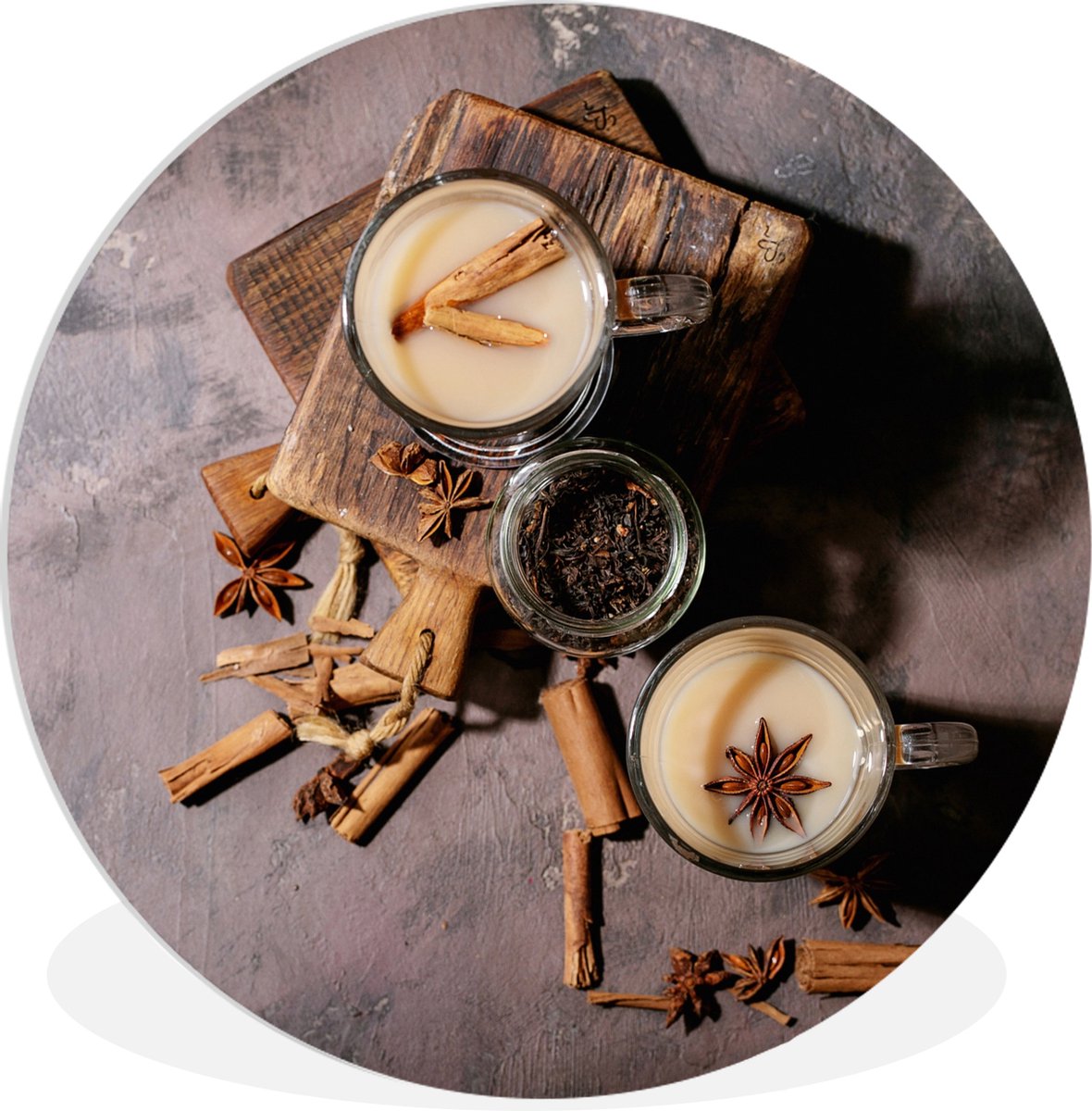 Wall Circle - Wall Circle Indoor - Thé Vrac - Lait - Cannelle - ⌀ 140 ...