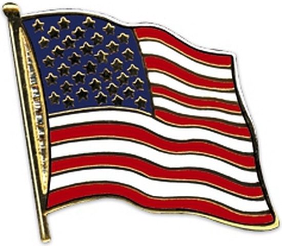 Broche/speldje Pin Vlag USA/Amerika - Amerikaanse feestartikelen ...