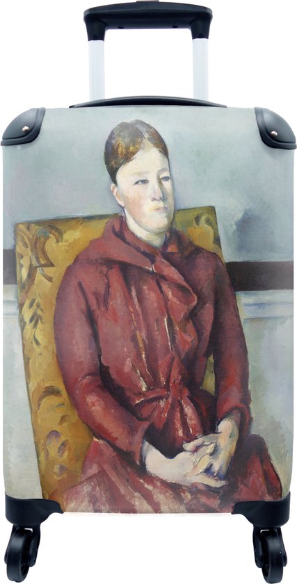 Valise - Madame Cézanne sur une chaise jaune - peinture de Paul Cézanne ...