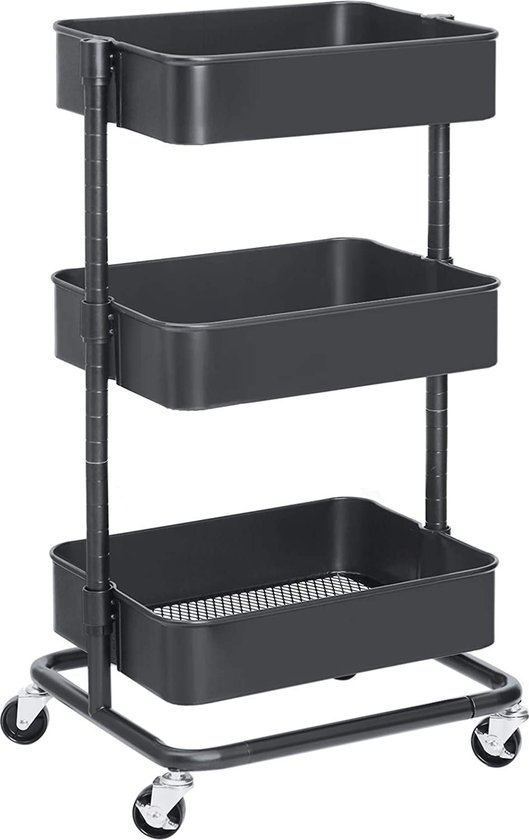 Premium Keukentrolley – keuken planken - Opberg Trolley op wielen – met ...
