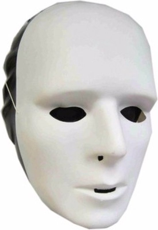 Witte Grimeer Maskers - Plastic - 3 Stuks | bol