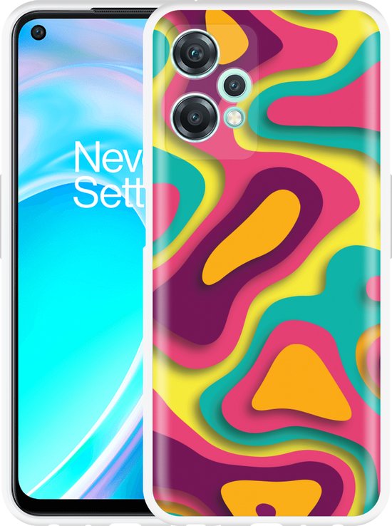 OnePlus Nord CE2 Lite Hoesje Retro Colors - Designed by Cazy | bol.com