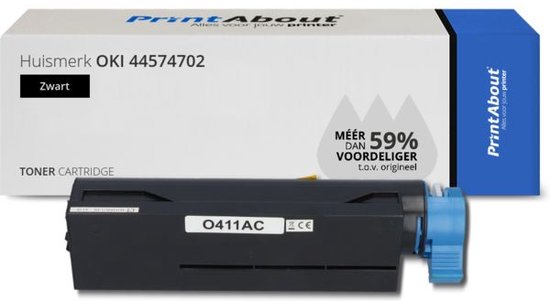 PrintAbout - Alternatief voor de Oki 44574702 / zwart | bol.com