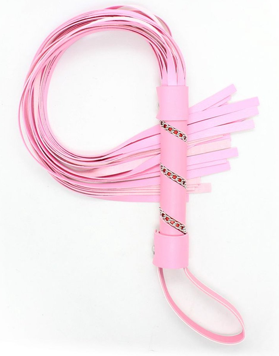Flogger Zweep met Ketting Handvat - Roze | bol.com