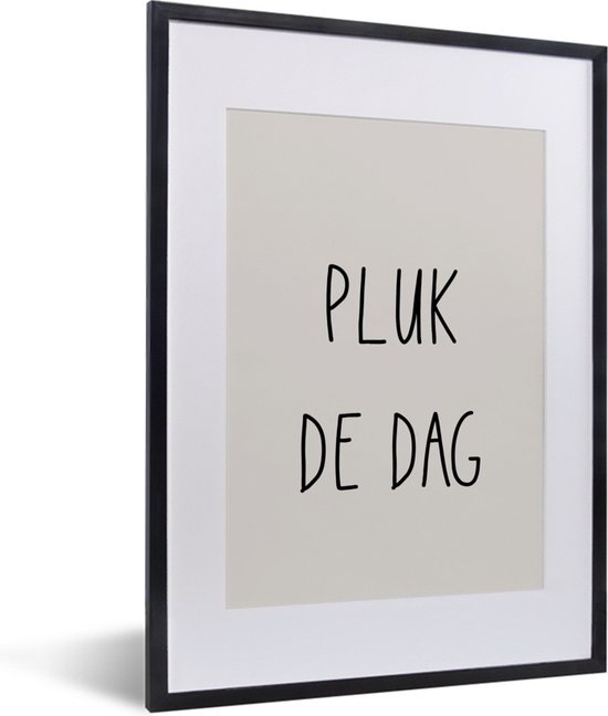 Fotolijst Incl Poster Tekst Quotes Carpe Diem Pluk De Dag