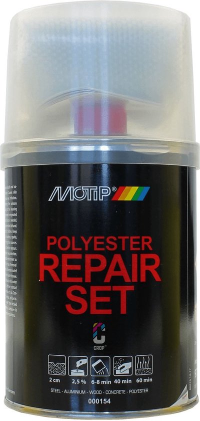 Motip polyester reparatieset - 1 kg | bol