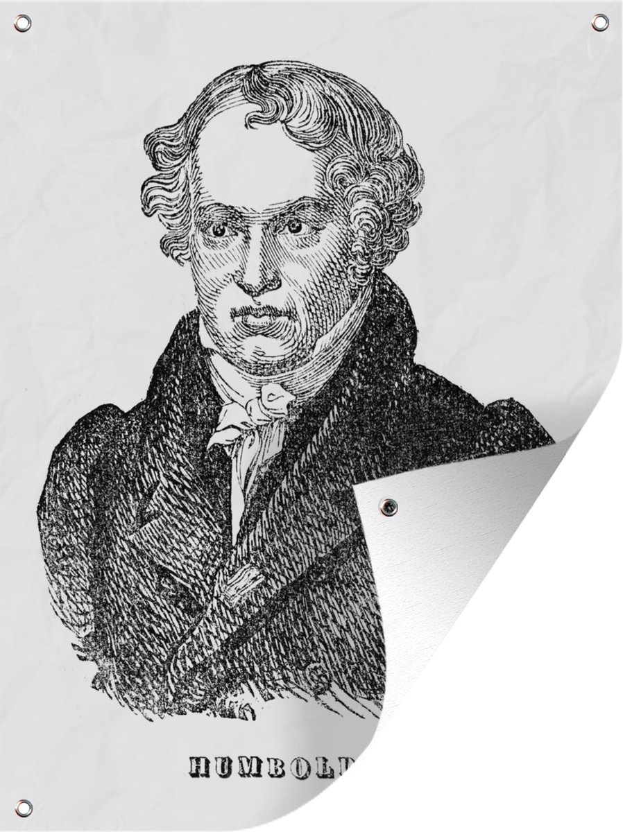 Ancienne illustration d'un portrait d'Alexandre von Humboldt affiche de ...