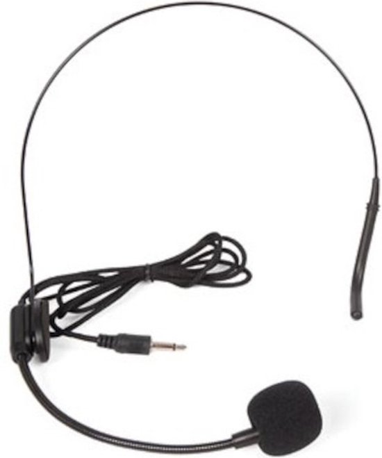 HQ-Power Headset met microfoon, met kabel, 3.5 mm jackaansluiting ...