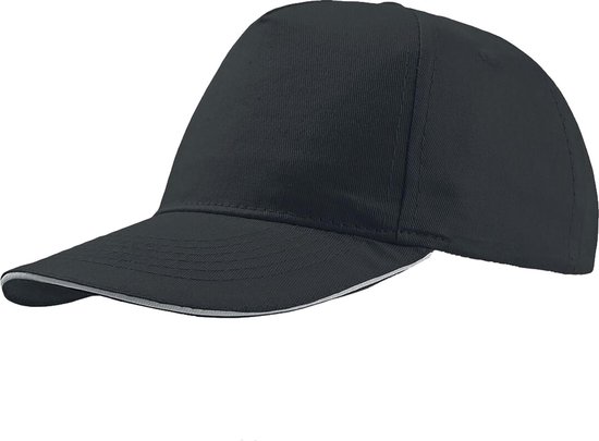 Atlantis Start 5 Sandwich 5 Panel Cap (Pack of 2) (Zwart/Wit) | bol
