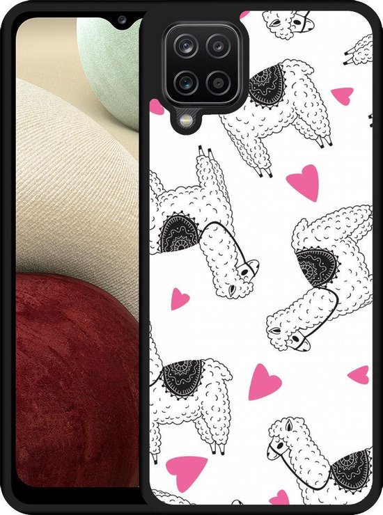 Samsung Galaxy A12 Hardcase hoesje Alpaca - Designed by Cazy | bol.com
