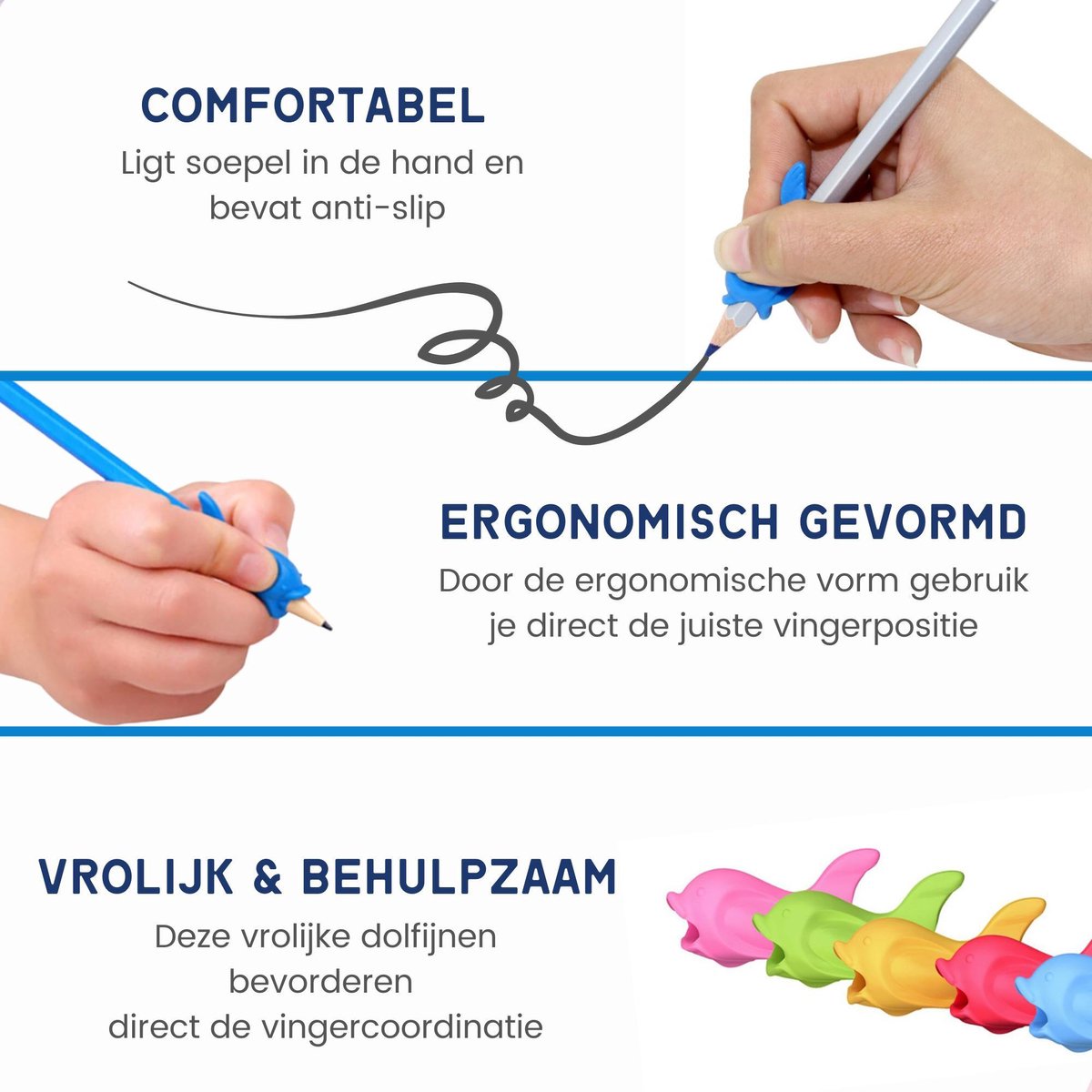 10x Potlood grip - Potlood verdikker - Pencil grip - Penverdikking ...