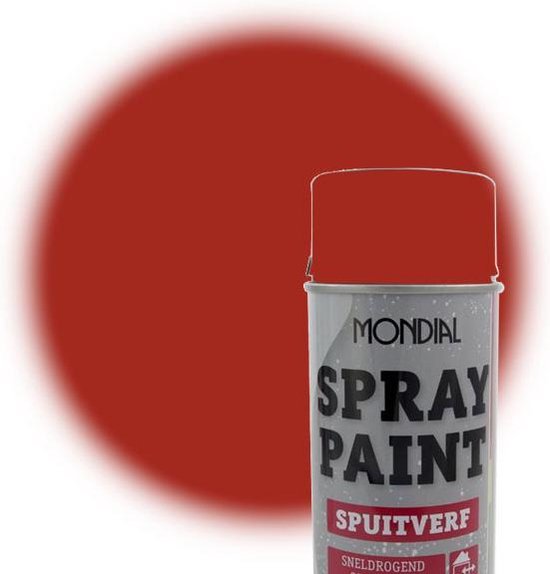 Mondial Spray Paint Spuitbussen Verf 400ml Rood | bol.com