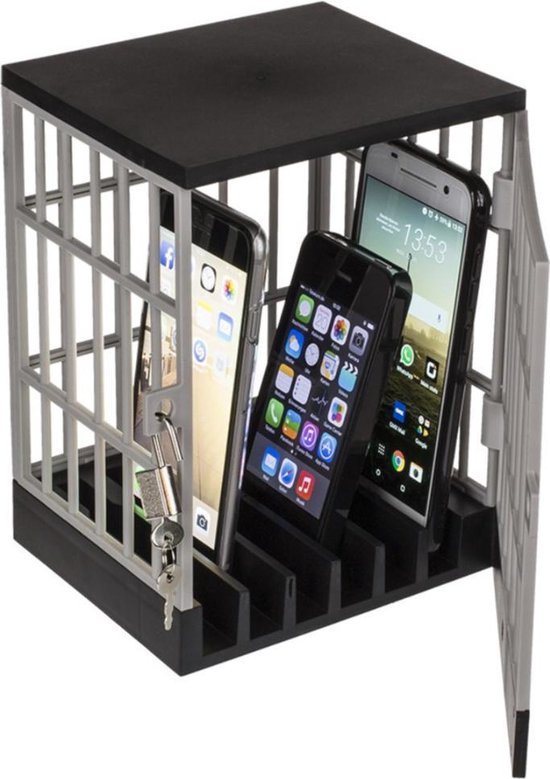 Smartphone/mobiele telefoons kluis opslag gevangenis 15 x 19 cm | bol.com