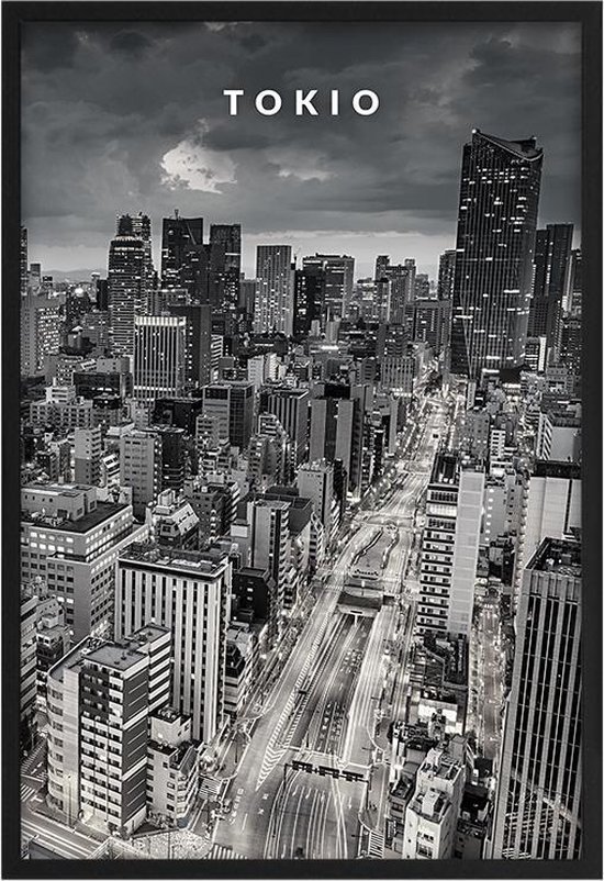 MINUSTO Poster - Tokio - 59.4 X 42 Cm - Wit | bol