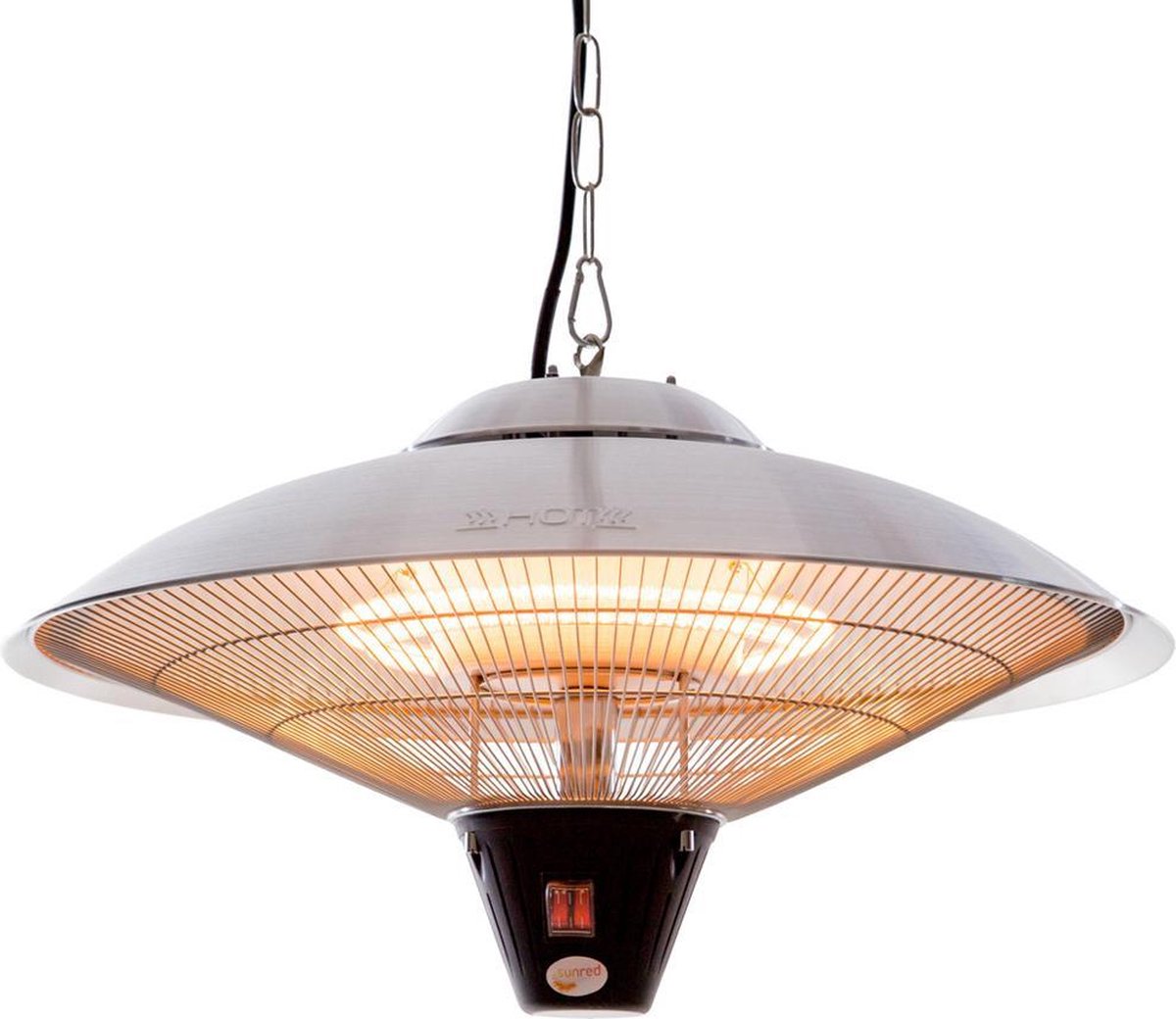 Sunred Hangende verwarmer Sirius 2100 W halogeen zilver CE09 | bol.com