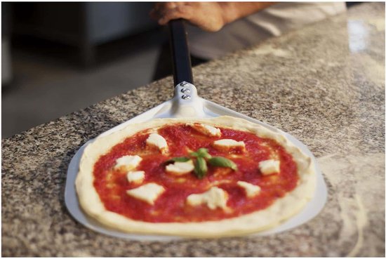 GI.METAL Pala para pizza - 36 x 36 cm - handvat: 120 cm - Aluminio ...