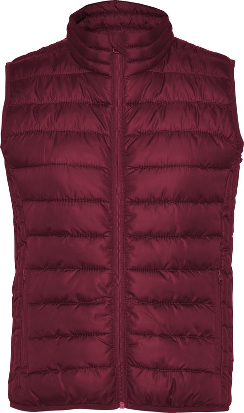 Donker Rode gewatteerde Dames bodywarmer met polyester dons model Oslo ...
