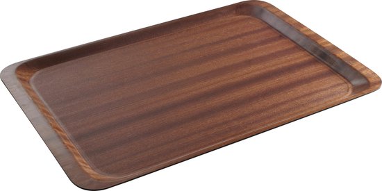 Hendi Dienblad Rechthoek - Antislip - Woodform Mahonie - Horeca ...