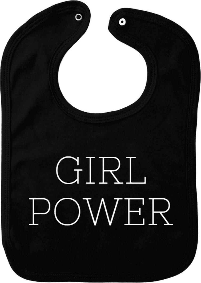 girl power slabbetje - Zwart - Kraamcadeau - Babyshower Cadeau - Kerst ...