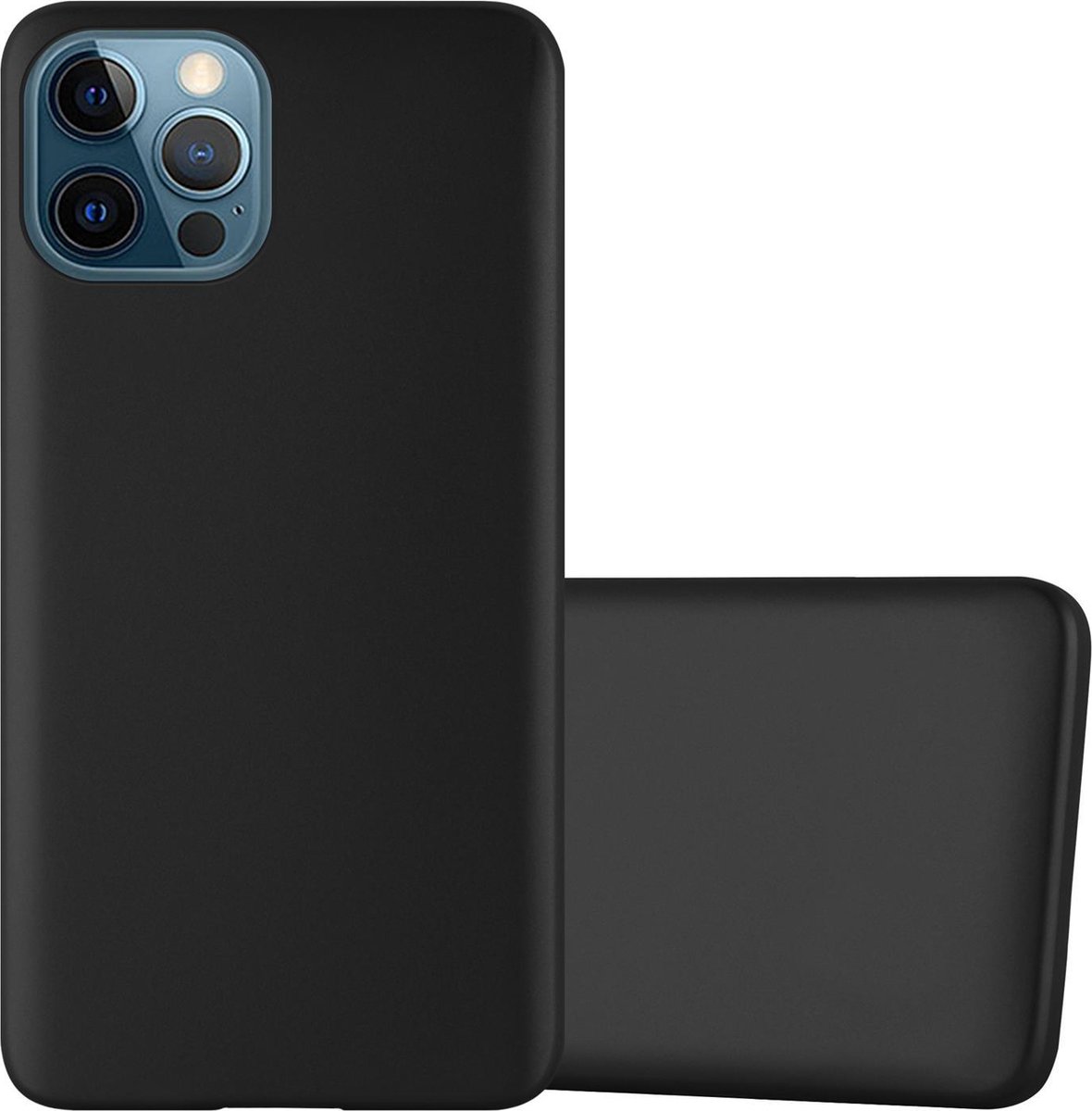 Cadorabo Hoesje voor Apple iPhone 12 PRO MAX in METALLIC ZWART ...