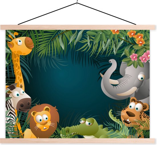 Porte-affiche avec affiche - Affiche scolaire - Couleurs - Animaux de ...
