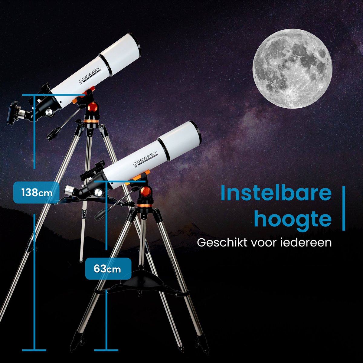 ODESSEY® DEEP SPACE Edition Refractor Telescoop 375 X Zoom ...