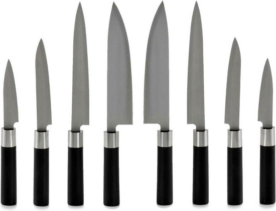 Kinvara Keukenmessen set 8 stuks zilver RVS - Koksmessen | bol
