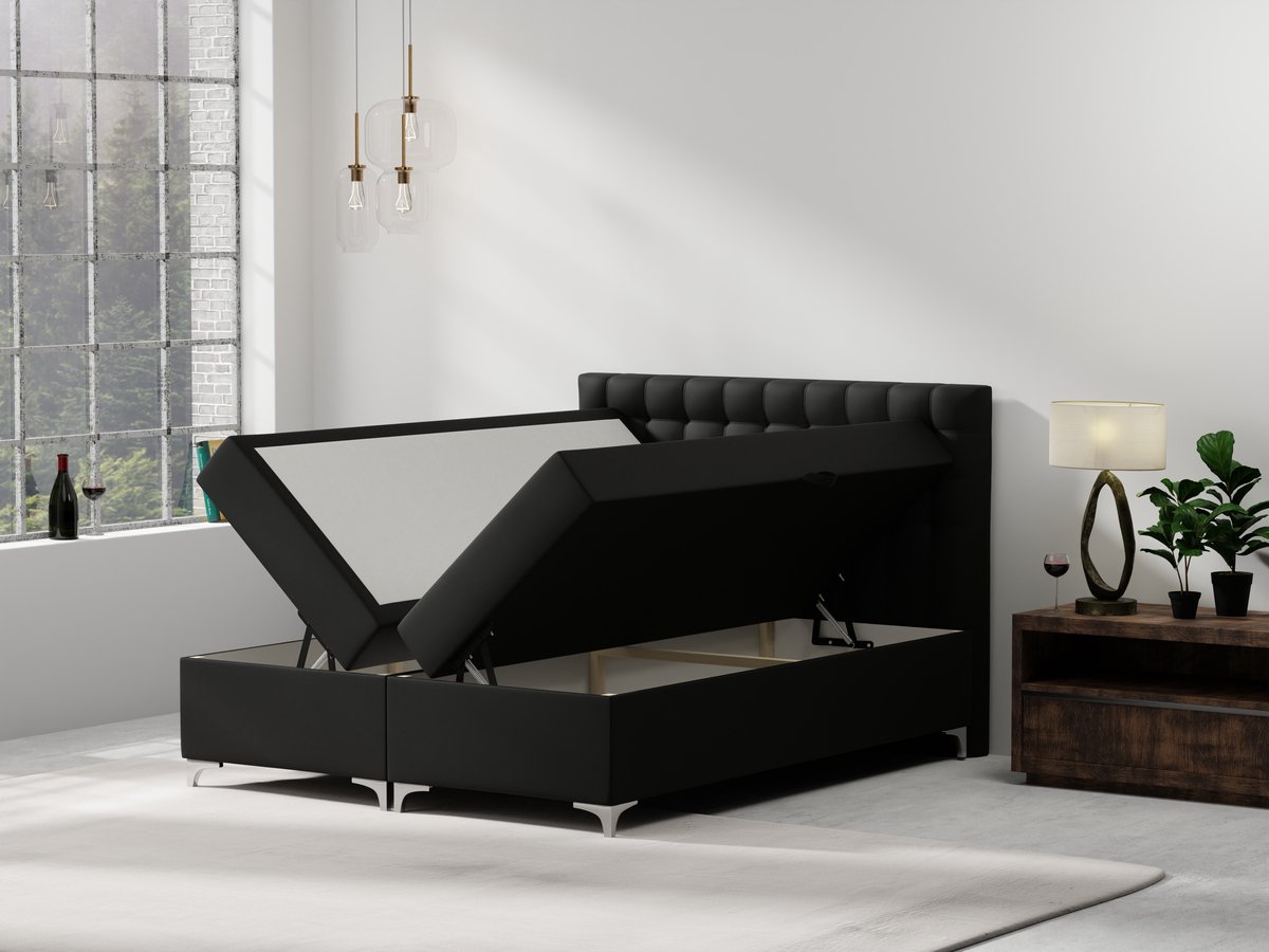 Springcrest® Luxe Boxspringset met Opbergruimte + Topper - Bed ...