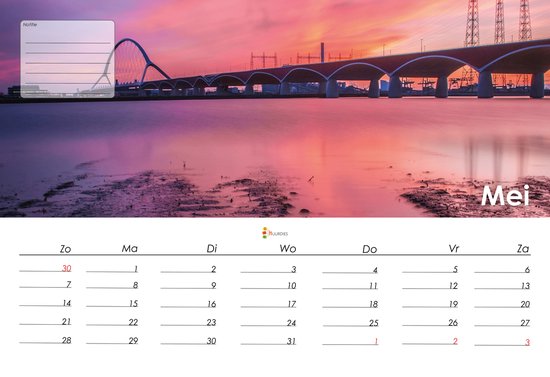 Nijmegen kalender 2023 | 35x24 cm | jaarkalender 2023 | Wandkalender ...