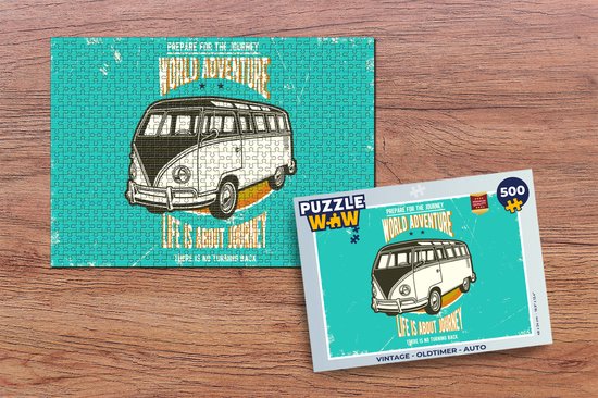 Puzzel Vintage - Oldtimer - Auto - Legpuzzel - Puzzel 500 stukjes | bol.com