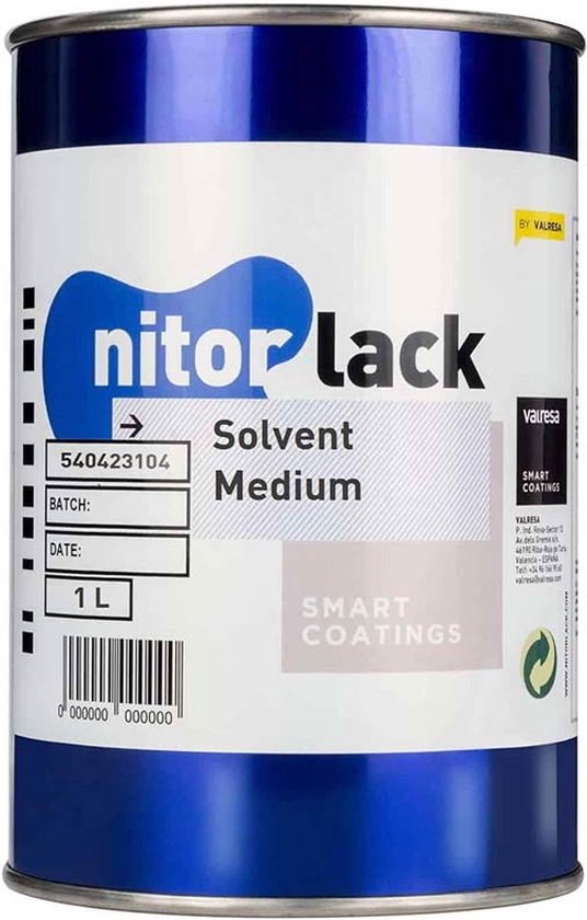 solvent medium - 1000ml can NitorLACK N540423104 | bol
