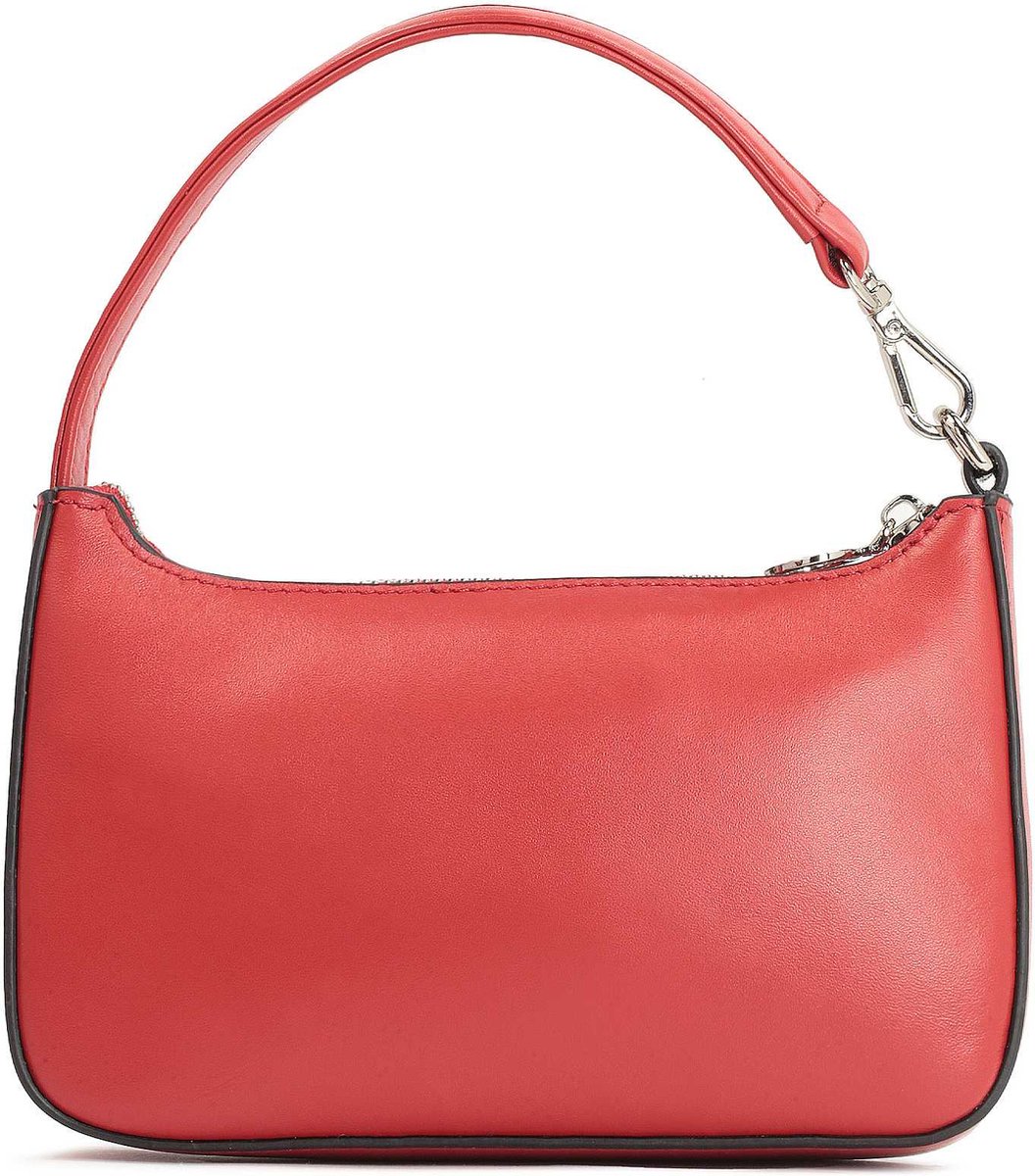 Tas van roodnerfleer om aan het handvat te dragen | bol.com