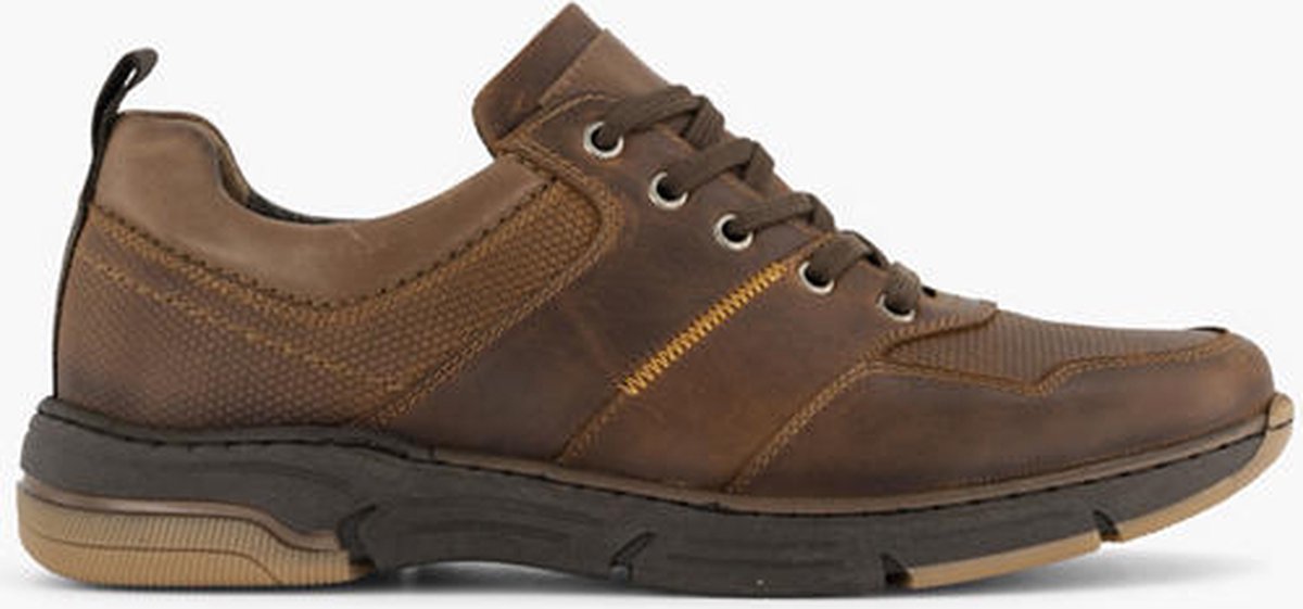 gallus Bruine leren sneaker - Maat 41 | bol.com