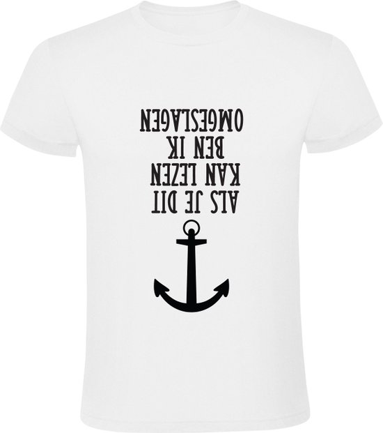 Schip en Zeilboot Heren T-shirt - matroos - kapitein - boot ...