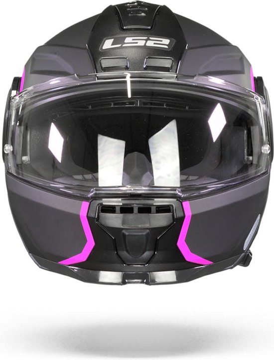 LS2 FF902 Scope Arch Mat Titanium Roze Systeemhelm XS | bol.com