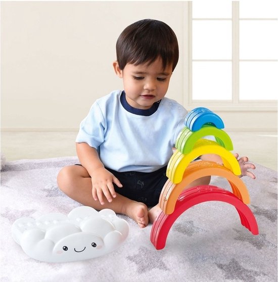 Playgo - Stacking Rainbow Cloud - Regenboogwolk om te stapelen ...