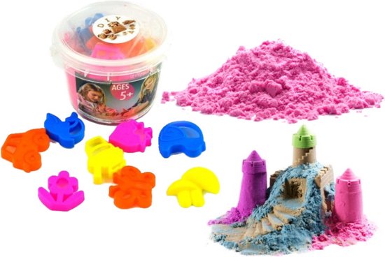 Kinetisch zand 2stuks van 350g met 8 Vormen | bol.com