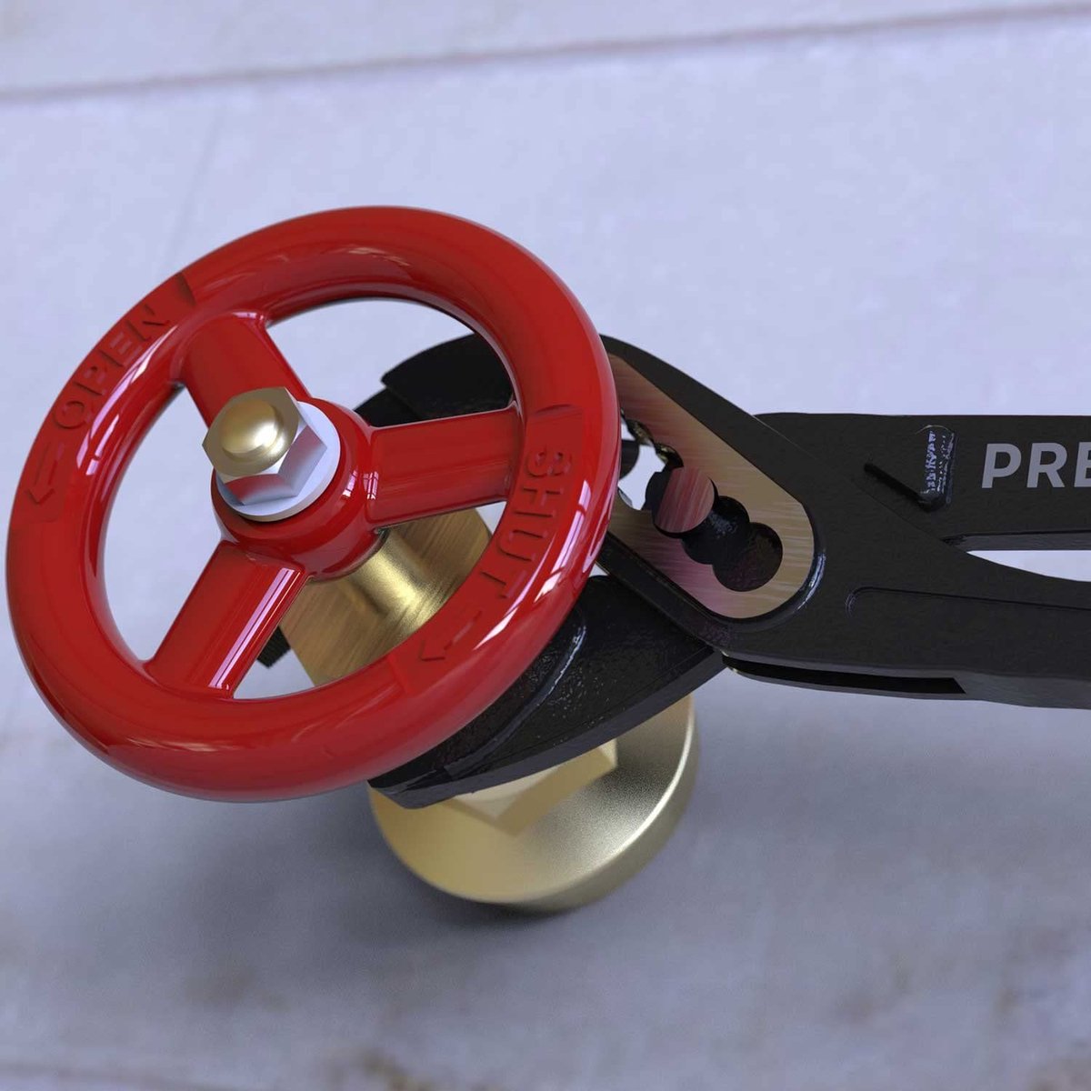 Presch waterpomptang - 240mm zwart met snelverstelling, robuuste ...