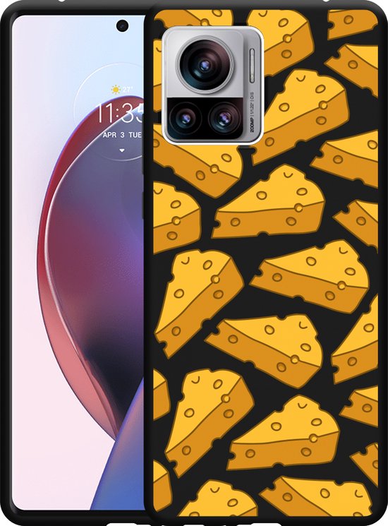 Cazy Hoesje Zwart geschikt voor Motorola Edge 30 Ultra - Cheesy | bol