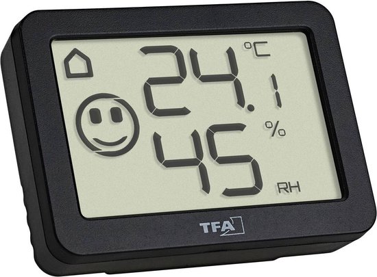 TFA Dostmann Thermo- en hygrometer Zwart | bol.com