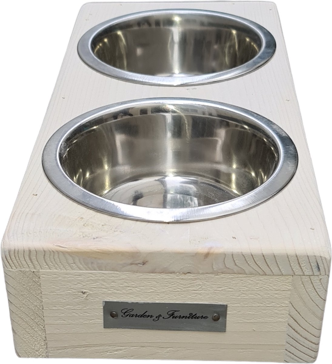 Voerbak hond - Houten voerbak - Dieren voerbak - Drinkbak hond ...