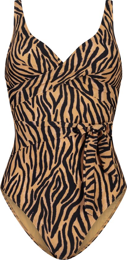 Beachlife Soft Zebra Dames Badpak - Maat 40 (Cupmaat D) | bol