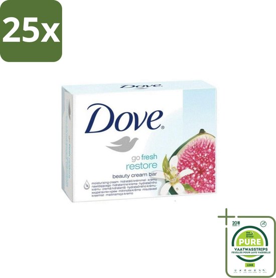 25 x Dove – Zeep – Go Fresh Restore – 4 x 90 g - Grootverpakking - Zeep ...
