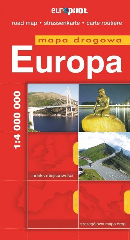 Europa Mapa drogowa 1:4 000 000 - Euro Pilot - boek in het Pools ...
