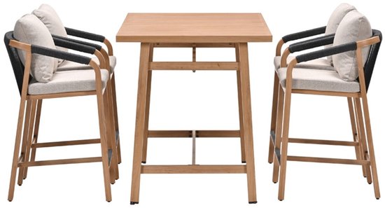 Garden Impressions Tarera bar tuinset 5-delig - light teak look | bol