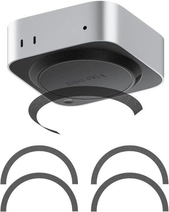 4x Stofkap Filters voor Mac Mini M4/M4 Pro (2024) - Onderste ...