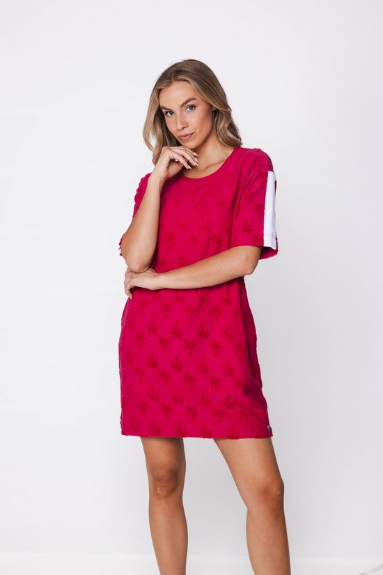 MyRebelle - Palm Springs - Robe - Tissu éponge - Rose - Taille 36 | bol