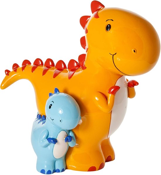 Spaarpot Dino Mama en Baby - Keramiek Spaarpot voor Kinderen | bol