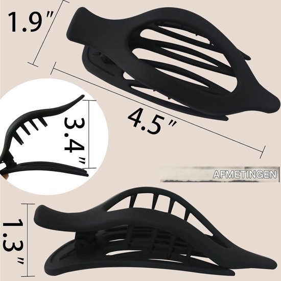 Haarclips - Haarspeld - Haarclip - Platte Haarklem Voor Dames ...
