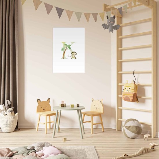 Letter K kindernaam poster kinderkamer A4 21x29.7 cm | bol